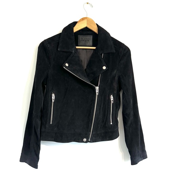 Blank NYC | Jackets & Coats | Blank Nyc Suede Moto Jacket Black Genuine ...
